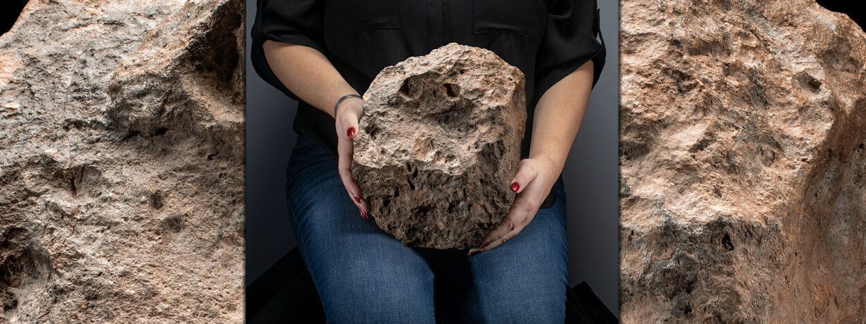 37-Pound Lunar Meteorite Touches Down at Heritage