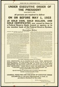 When Owning Gold Was Illegal