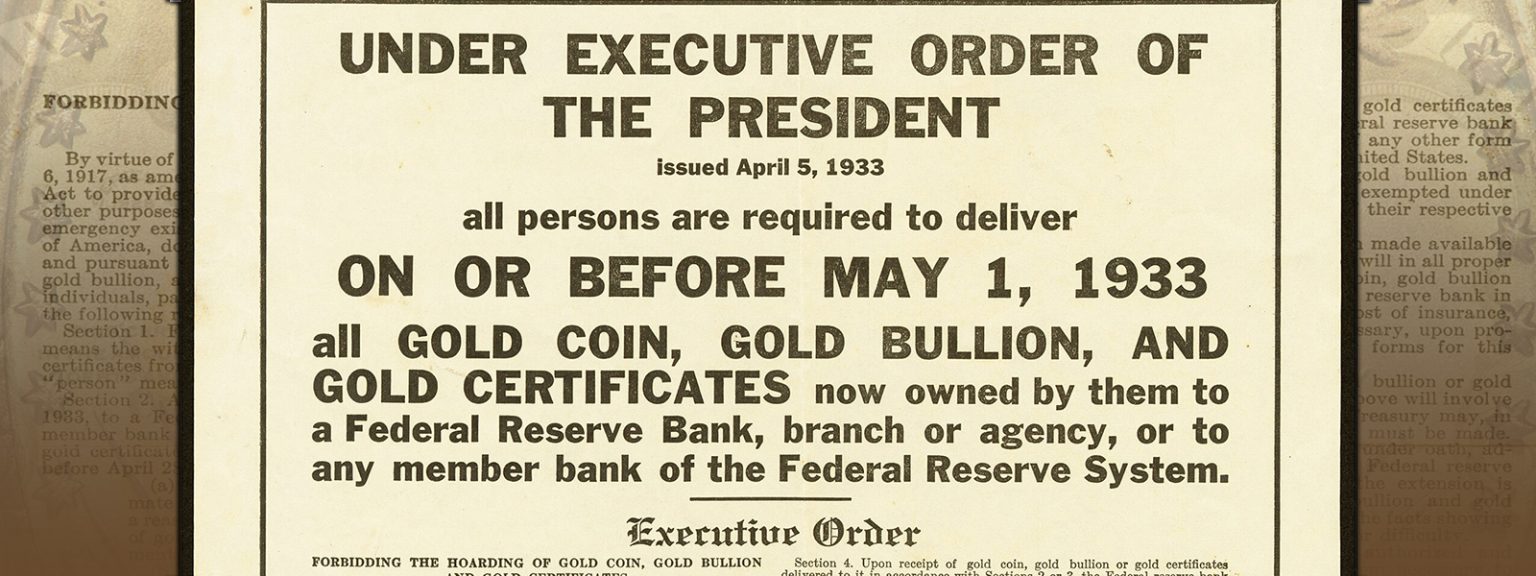 When Owning Gold Was Illegal