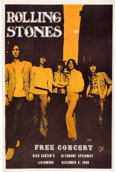 The Rolling Stones at Altamont: Rare Poster Commemorates One of Rock’s ...